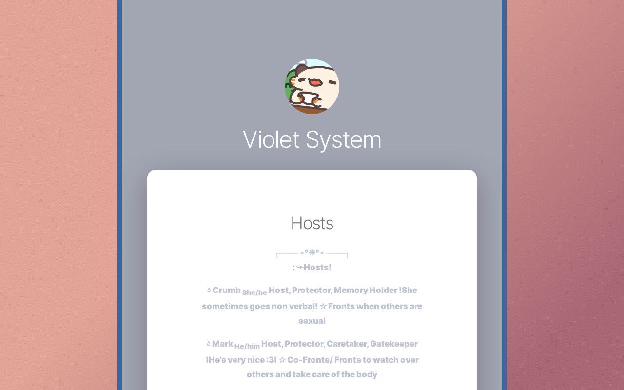 Violet SYS info